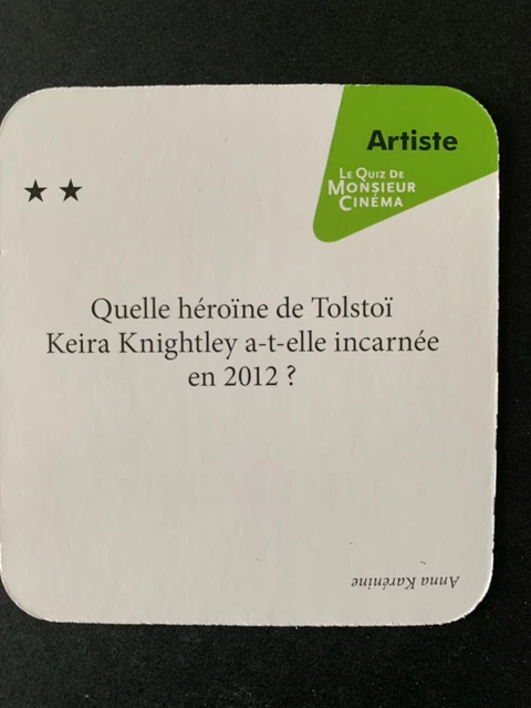 KEIRA KNIGHTLEY, RARE Trading "Rookie" Card, Collector French Edition ...