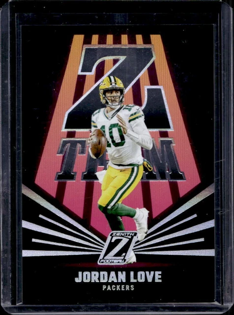 2023 PANINI ZENITH Jordan Love Z-Team insert #8 emballeurs Green Bay ...