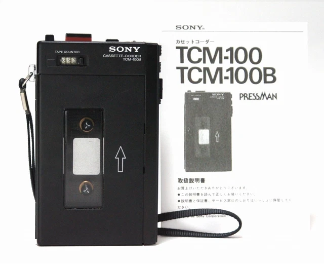 SONY TCM-100B TPS-L2 Successor Model Cassette Recorder Walkman $420.21 ...