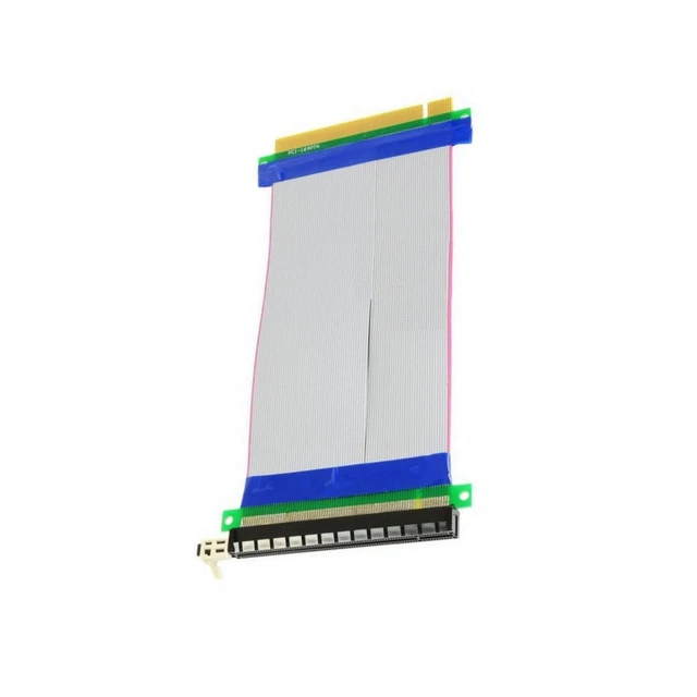 PCI-E EXPRESS RISER Card 16X To 16X Extender Extension PC Ribbon Cable ...