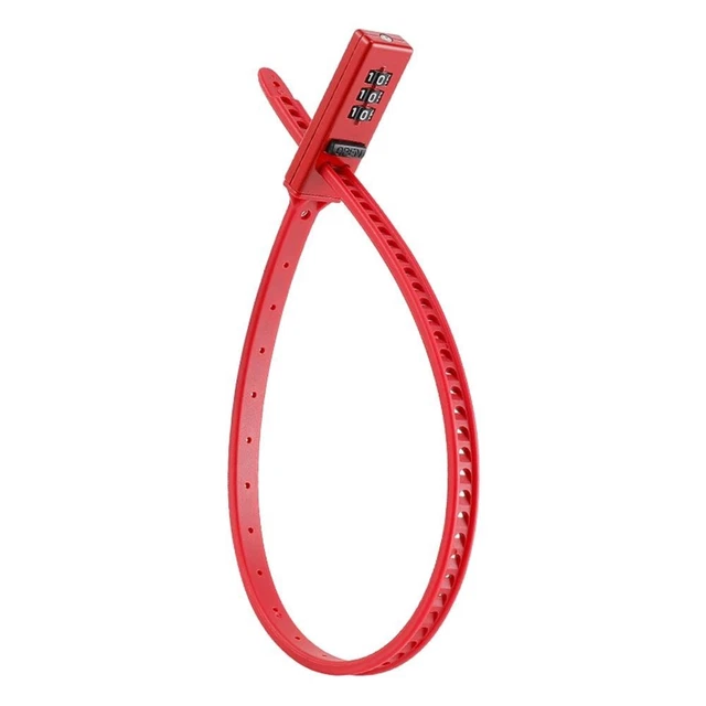STURDY CABLE LOCK for Helmets with Adjustable Design and 3 Digit ...