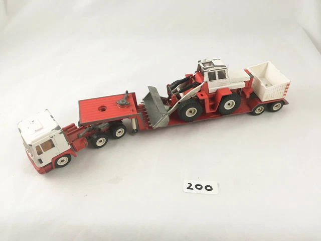 RARE OLD SIKU Man Articulated Low Loader Truck Tieflader Zettelmayer ...