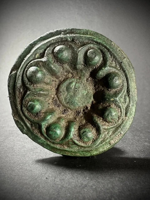 SCARCE ANCIENT ROMAN Bronze Plaque With Bust Centre Depiction Ca 100 ...