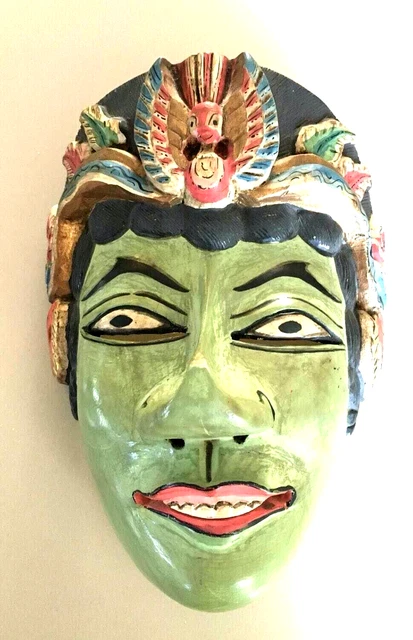 VINTAGE TOPENG KLANA Mask Javanese Indonesia Carved Wood Dance Mask ...