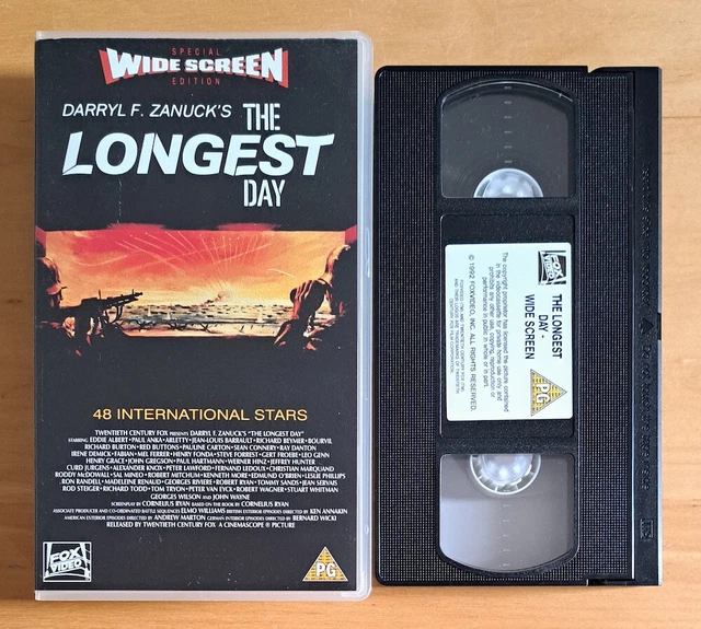 THE LONGEST DAY Widescreen Vhs Video Pal £5.92 - PicClick UK