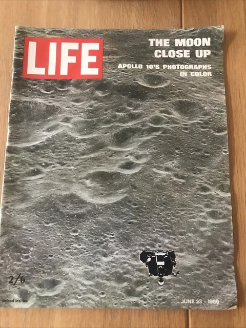 LIFE MAGAZINE VOL 46 No 12, June 23, 1969 Apollo 10 The Moon Close-up £ ...