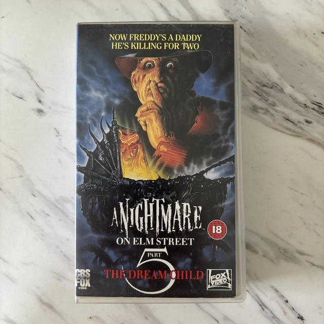 A NIGHTMARE ON Elm Street Part 5 Horror VHS Video CBS FOX 1992 Dream ...