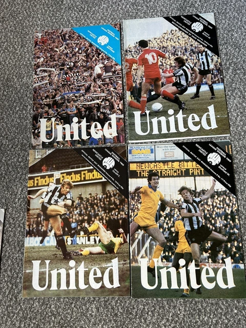 NEWCASTLE UNITED 1981-82 Home Programme Bundle (x5) See Photos For ...