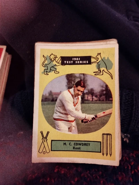 SK116 A&BC-CRICKETERS 1961 TEST SERIES X 2 Nos 13 15 £2.50 - PicClick UK