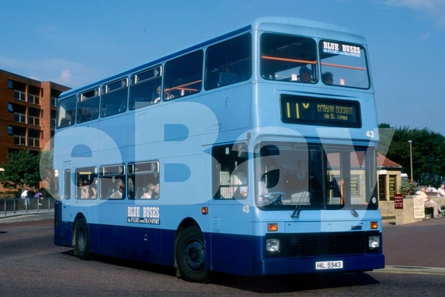 BUS PHOTO - Fylde Blue Buses 43 HIL5943 Leyland Atlantean Northern ...