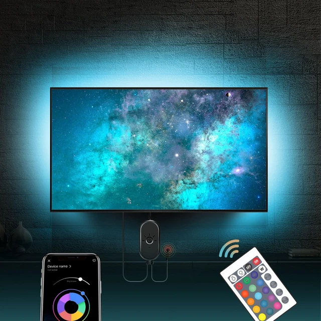 MEXLLEX TV LED Lights, 4M Backlight for 50''-70'' TV, Music 4m ...
