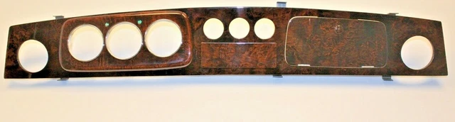 CLASSIC MINI WOOD LHD Dashboard Burr Burl Walnut 3 Clock + 3 Chrome ...