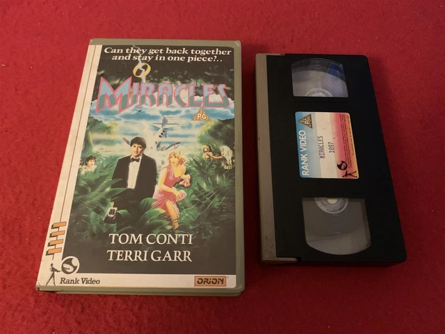 MIRACLES BIG BOX Ex Rental Rank Orion Vhs Video Tested Tom Conti Free ...