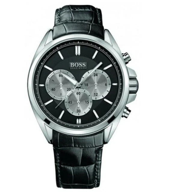 MONTRE CHRONOGRAPHE HOMME Hugo Boss Hb1512879 Cadran Noir - Garantie ...
