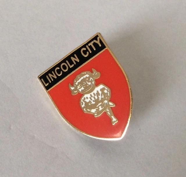 LINCOLN CITY FC Football Club Badge Enamel PIN. LCFC IMPS. IMP. SHIELD ...