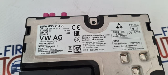 ORIGINAL VW STEUERGERÄT Online Dienste inkl. Akku 5WA035284A EUR 95,00 ...