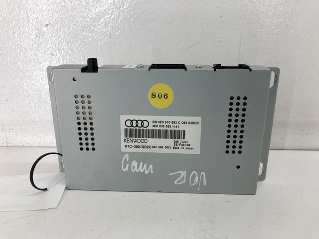 AUDI A8 TDI Quattro D3 2008 DAB (DIGITAL RADIO) TUNER MODULE 4E0910563C ...