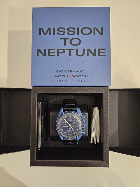 SWATCH X OMEGA bioceramic moonswatch mission to neptune Nuovo Originale ...
