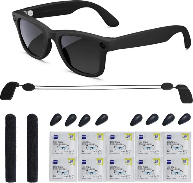 SMART GLASSES ACCESSORIES Kit for Ray-Ban Meta Wayfarer/Headliner ...