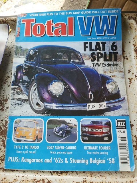 TOTAL VW MAGAZINE June 2001 Beetle Split Screen Karmann Ghia Type 3 £3. ...