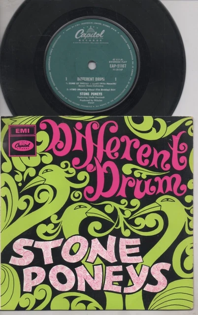 STONE PONEYS LINDA RONSTADT Rare 1968 Aust Only 7" OOP P/C EP ...