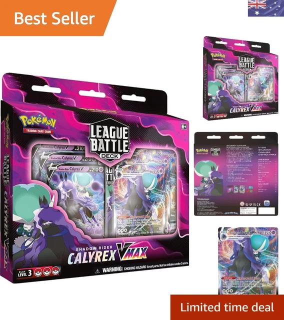 ULTIMATE POKÉMON SHADOW Rider Calyrex VMAX Battle Deck - Perfect for ...