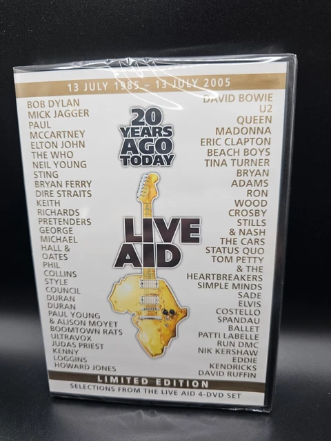 LIVE AID 20 Years Ago Today DVD NEW Sealed UK Version Box Set £16.95 ...
