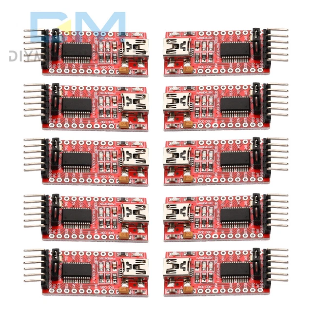1/2/5/10 FT232RL USB to TTL Serial 5V 3.3V Converter Adapter Module For ...