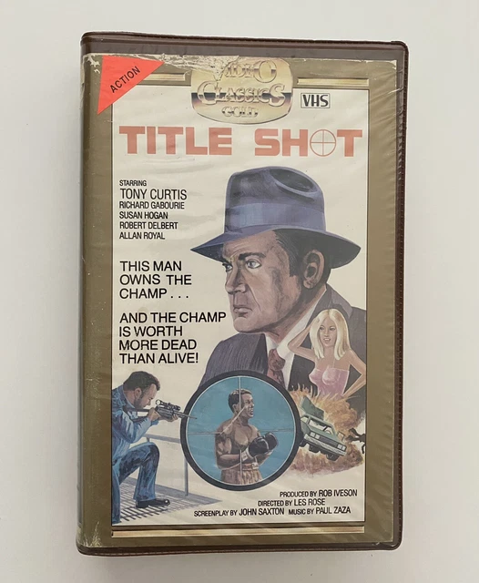 TITLE SHOT [VHS] Video Classics Big Box Ex-Rental Tape Clamshell Action ...