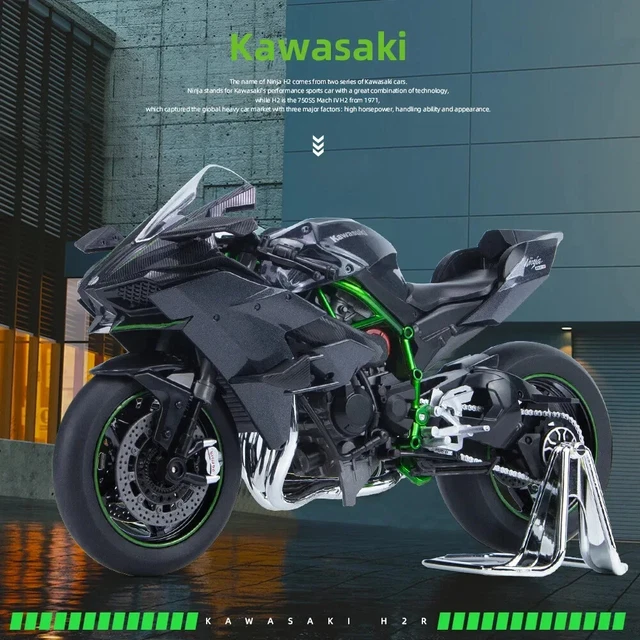 KAWASAKI NINJA H2R H2 Motorcycle Diecast Model EUR 83,99 - PicClick FR