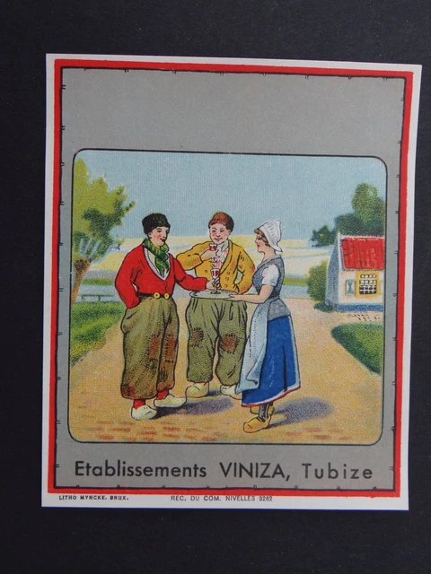 ANCIENNE ÉTIQUETTE ETABLISSEMENTS VINIZA TUBIZE Belgique label EUR 6,00 ...