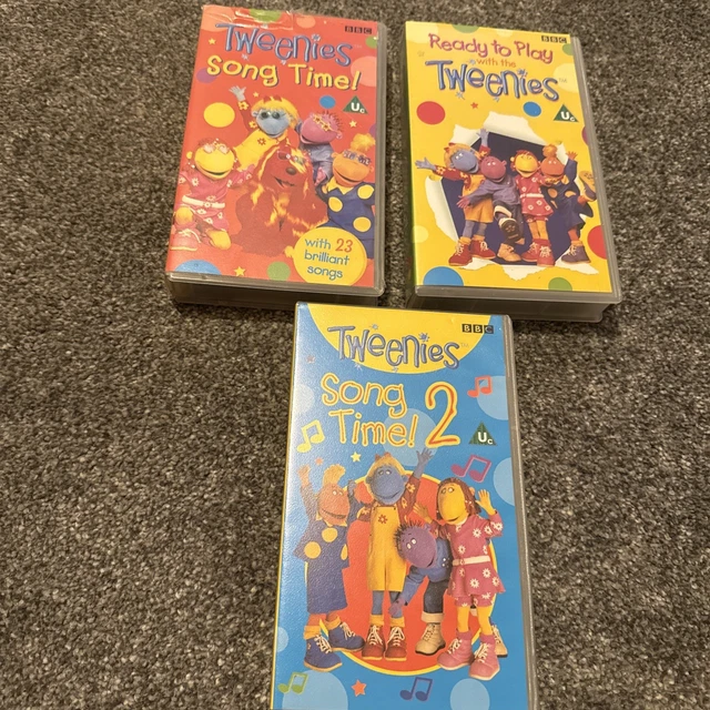 3 TWEENIES VHS Video Tape bundle song time ready to play kids child ...