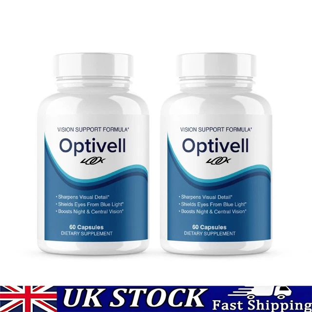 2-PACK OPTIVELL VISION Support Formula Capsules, Opti Vell Pill (120 ...