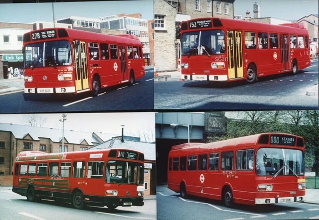 BUS PHOTOS 24 London Transport Leyland National colour prints ref lte19 ...