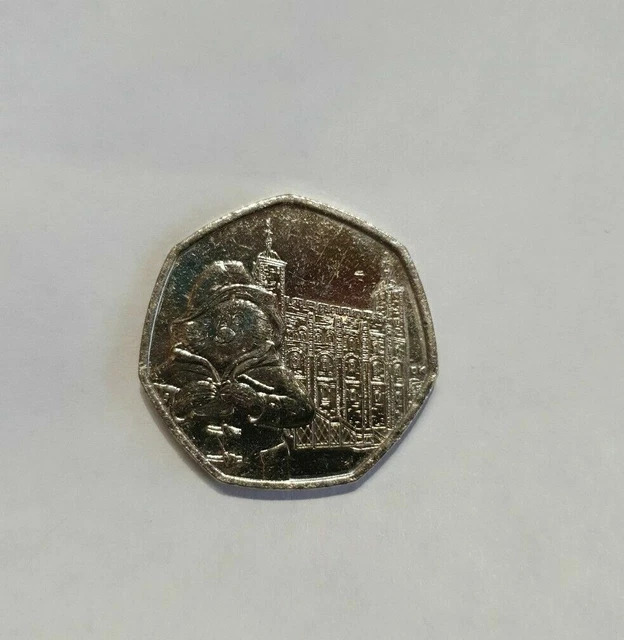 PADDINGTON BEAR TOWER of London 50p Fifty Pence Coin Currency 2019 £2. ...