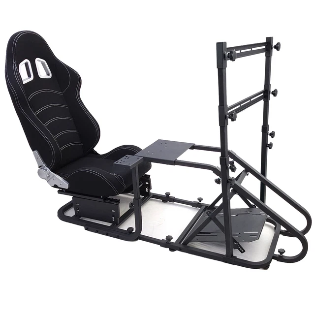 SIM RIG 2 Avec Siège Cockpit Moniteur Cadre Racing Simulator pour PS5 ...