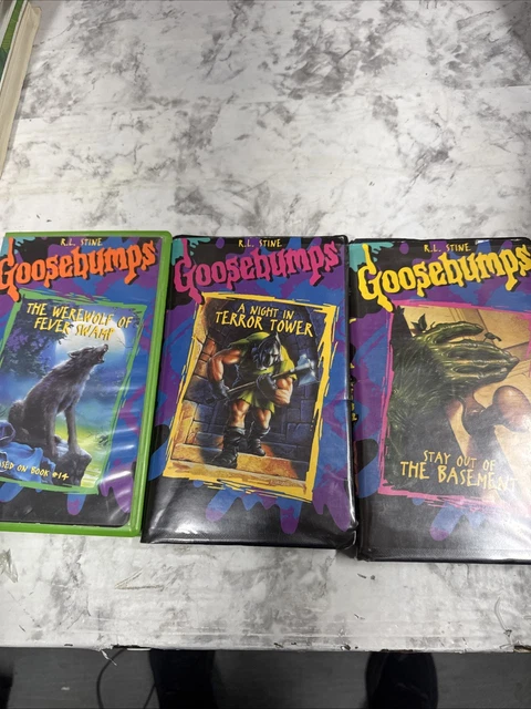 VINTAGE GOOSEBUMPS VHS Lot 3 The Werewolf Of Fever Swan, A Night In ...