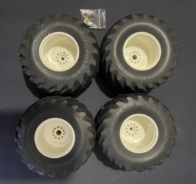 VERY RARE VINTAGE Marui Big Bear wheels and tyres / Tamiya / Vintage ...