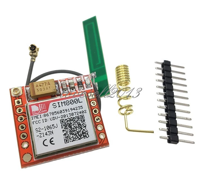 SMALLEST SIM800L GPRS GSM Module Card Board Quad-band Onboard + Antenna ...