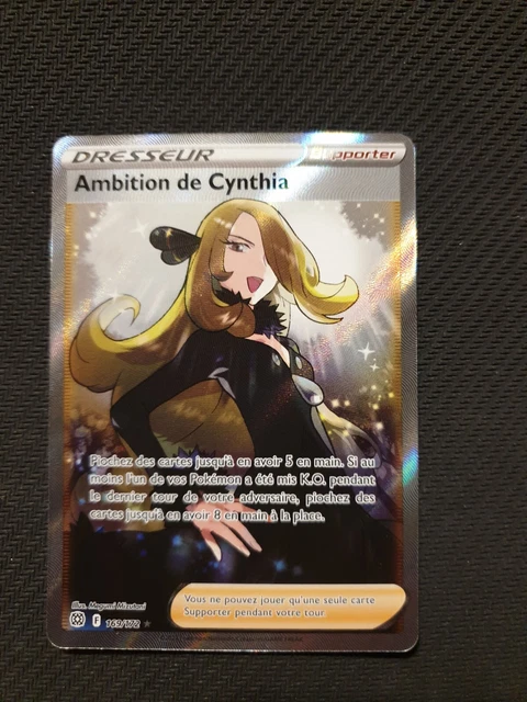CARTE POKÉMON AMBITION De Cynthia 169/172 Stars Étincelantes Fr Neuve ...