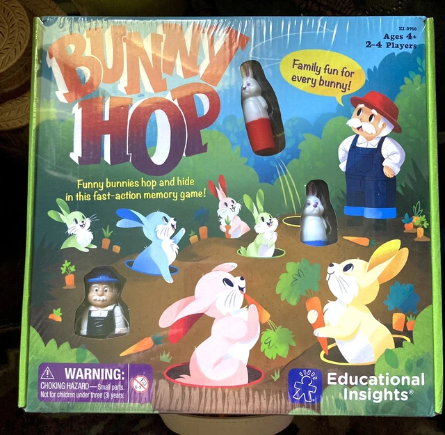 &NEW& MEMORY Game Bunny Hop-Preschool Board Game, 26 Pcs, Educational ...