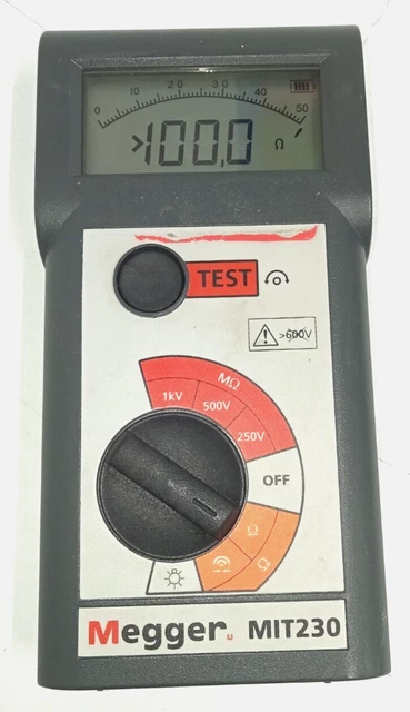 MEGGER MIT230 INSULATION Resistance & Continuity Tester £90.00 ...