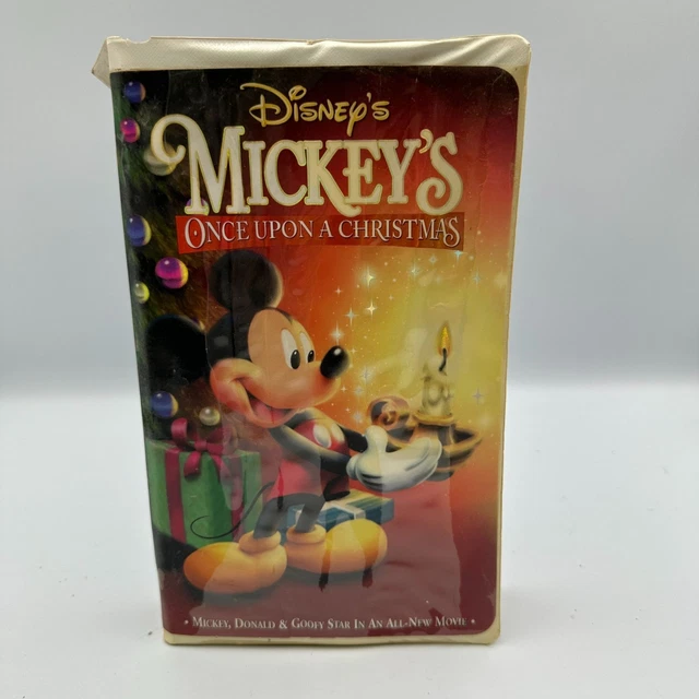 DISNEYS MICKEYS ONCE Upon A Christmas 1999 VHS Clamshell Animated ...