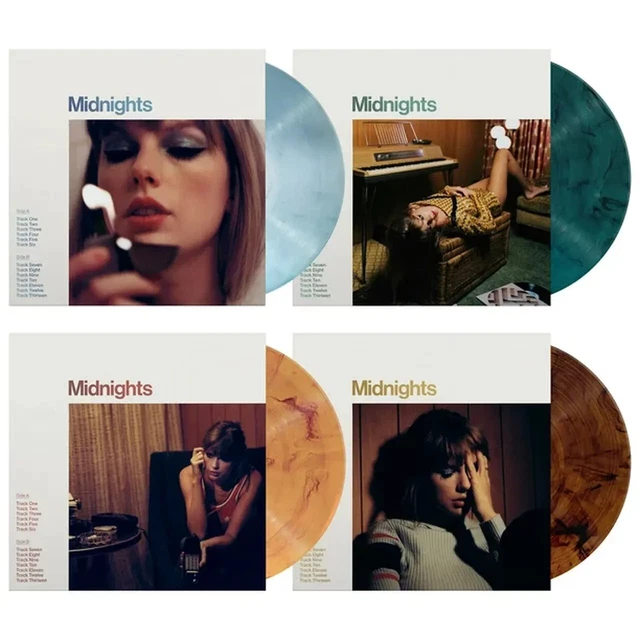 TAYLOR SWIFT - Midnights - Complete Set of all 4 Vinyl LP - HAND SIGNED ...