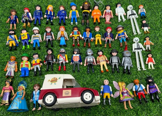 HUGE 43X VINTAGE 90s 80s Playmobil Adult Child Figures Bundle Geobra ...