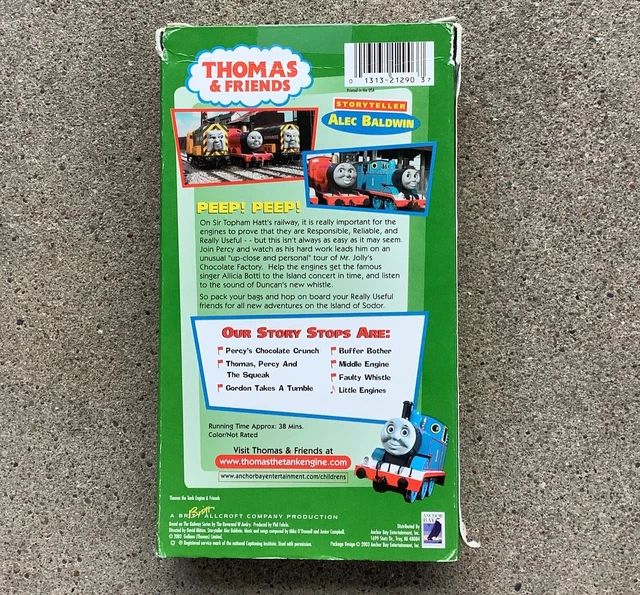 THOMAS THE TANK Engine & Friends VHS Percy's Chocolate Crunch Alec ...