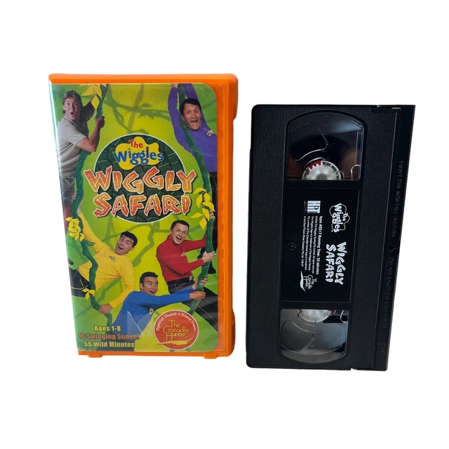 The Wiggles Wiggly Safari Vhs 2002 With Steve Irwin The Crocodile 3849