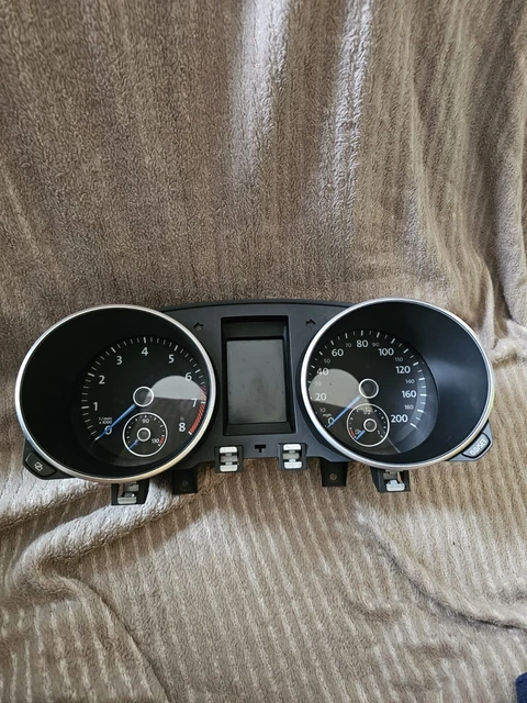 VW GOLF R Mk6 5K6920970F Instrument Cluster Speedo Clocks R20 Golf 6R ...