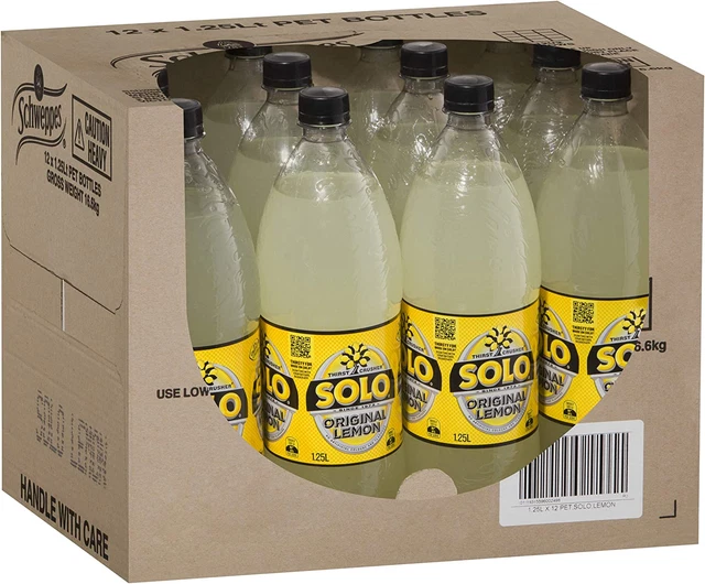 SOLO LEMON SOFT Drink, 12 X 1.25L $30.23 - PicClick AU