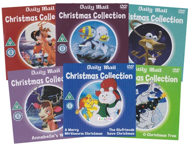 DAILY MAIL CHRISTMAS Collection Children's Favourite Animation DVD ...